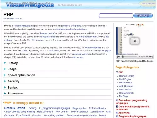 визуаль википедия