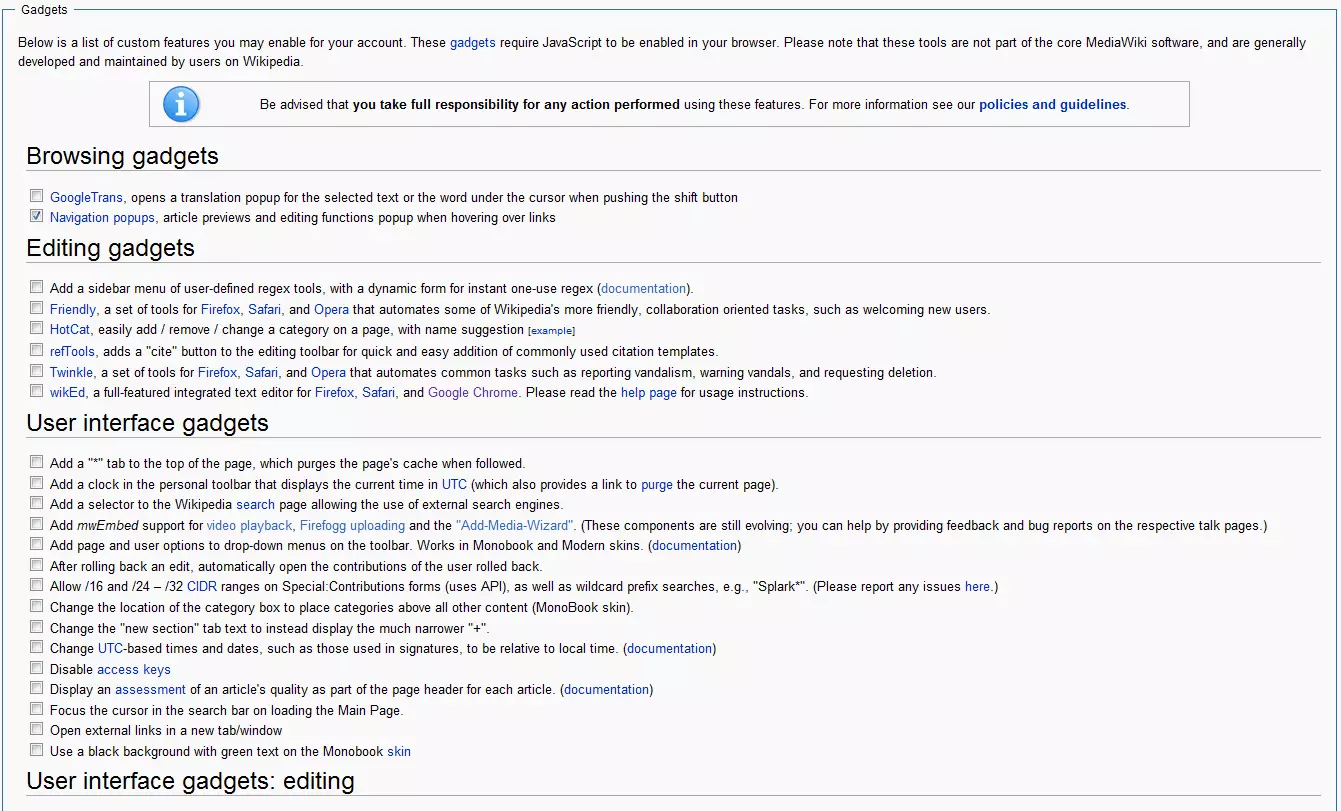 Muhtasari wa Vidude vya Wikipedia