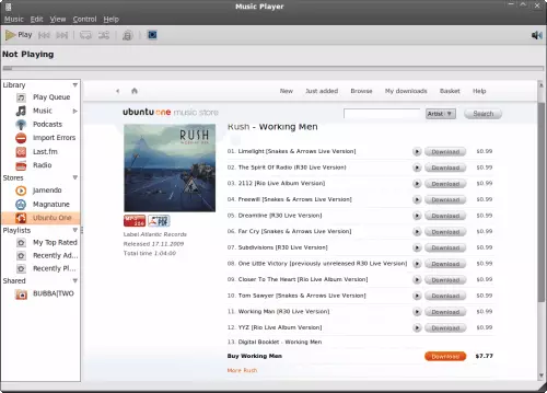 Ubuntu One Music Store มาแล้ว 3537_2