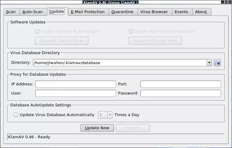 KlamAV: KDE front-end eċċellenti għall-anti-virus Linux