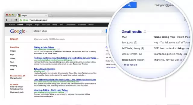 ຜົນໄດ້ຮັບ Gmail ໃນ Google Search? ໄຮ້ສາລະ!