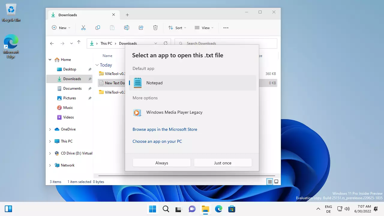 Windows 11 novi otvoreni sa