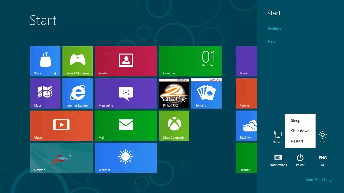 Nigute ushobora kuzimya Windows 8