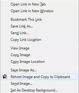 Rehost Image, สำรองรูปภาพเว็บใน Firefox