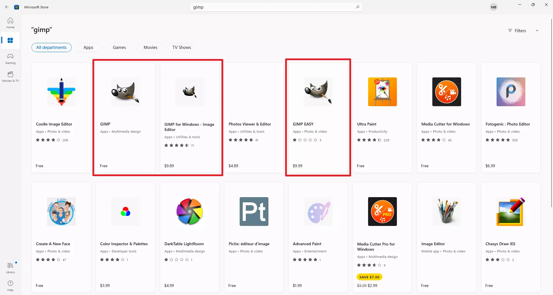 ĝisdatigo de politiko de Microsoft Store