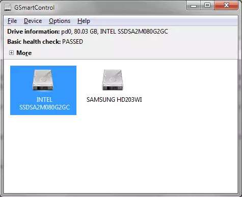 Harddiskdiagnosesoftware GSmartControl