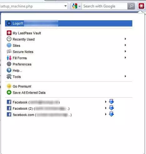 lastpass options