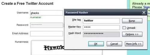 lösenord hasher
