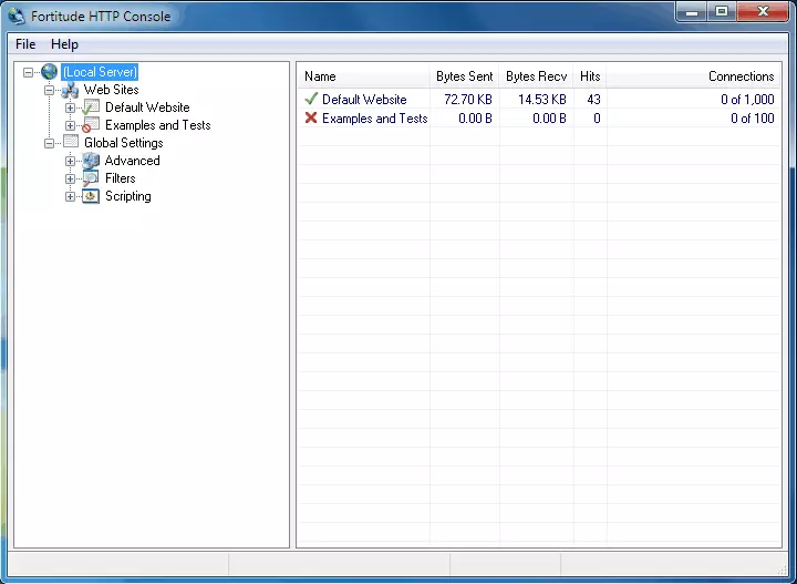 Fortitude HTTP is in lokale webserver foar Windows