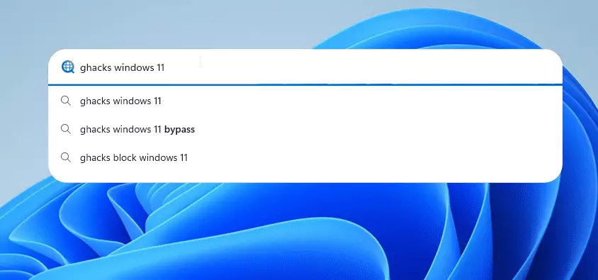 Windows 11 bilaketa-widget-emaitzak