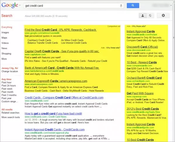 reklamat e kërkimit në google