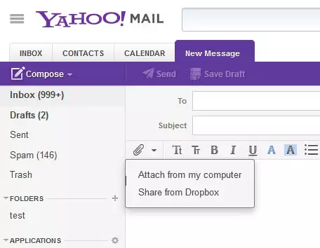 boîte de dépôt yahoo mail