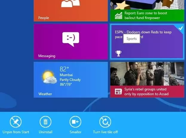 Uzivala kanjani izaziso zohlelo lokusebenza lweWindows 8