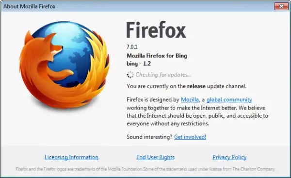 用于必应的 Mozilla Firefox