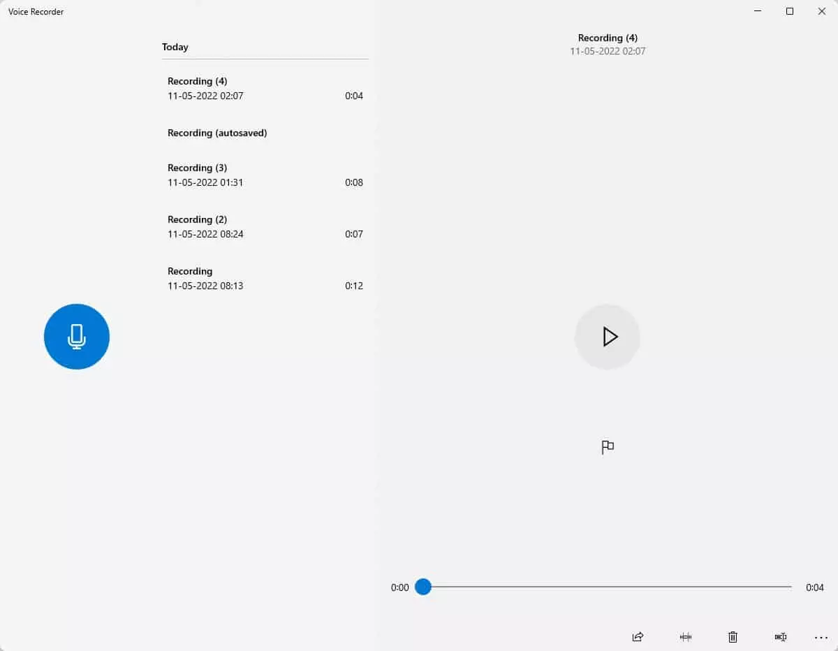 Voice Recorder Windows 11