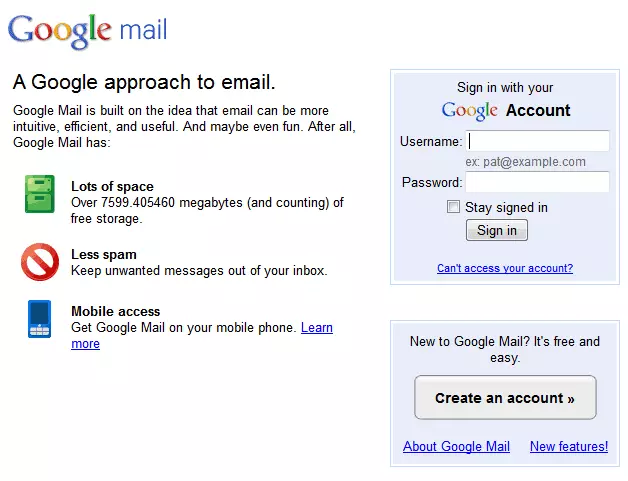 Logáil Isteach Gmail