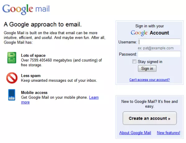gmail 登錄
