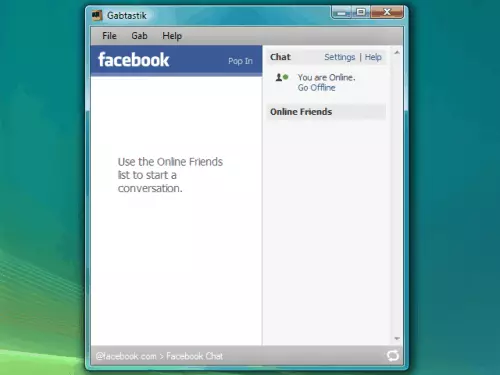 Facebook Chat iyo Google Talk ee miiska