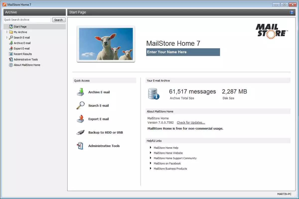 Mailstore Home 7.1: Software-Update für E-Mail-Backup verfügbar