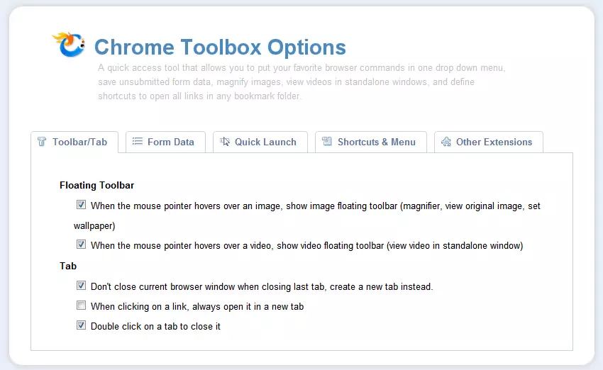 Chrome Toolbox, Txhim kho Productivity hauv Google Chrome