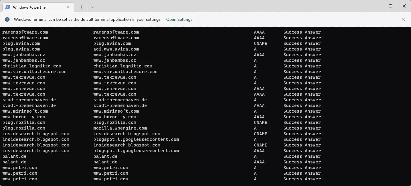 Como mostrar todas as entradas DNS almacenadas en caché en Windows