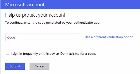microsoft-two-factor authentication