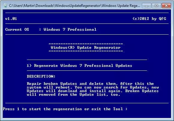 Fjern korrupte Windows-oppdateringer med Windows Update Regenerator