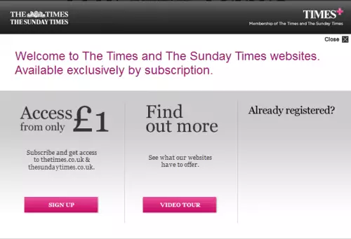 thetimes betalingsmur