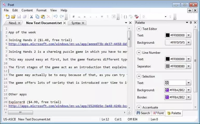 ndakatulo text editor windows