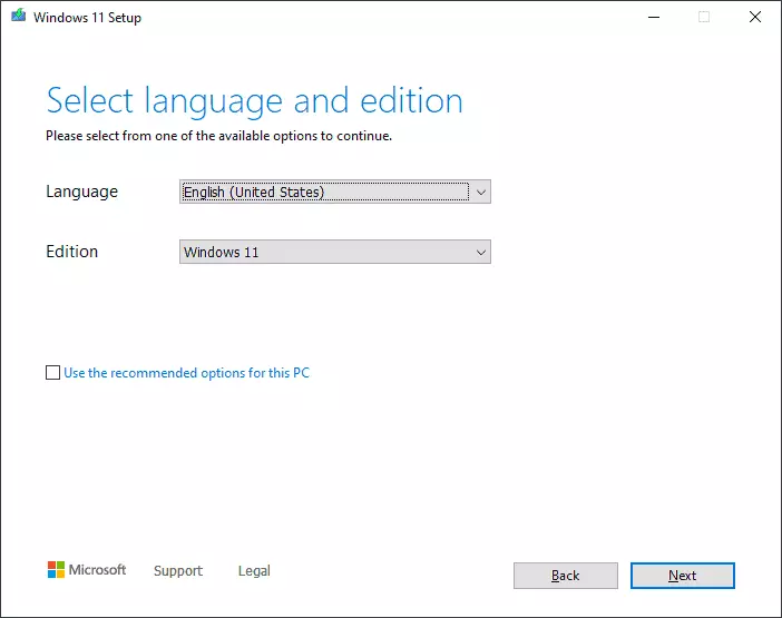 descargar la edición de idioma de windows 11