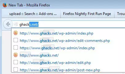 ఫలితాలను ఒక లైన్లో చూపించడానికి Firefox 3లో లొకేషన్ బార్ని ట్రిమ్ చేయండి