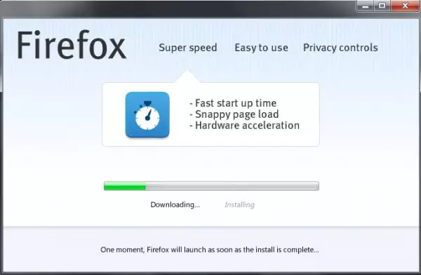 веб-инсталатер на Firefox