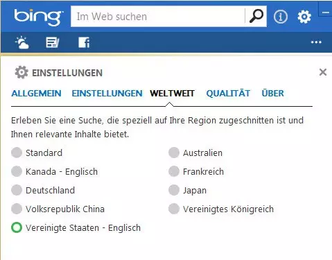 Bing masaüstü