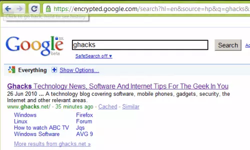 encrypted google com