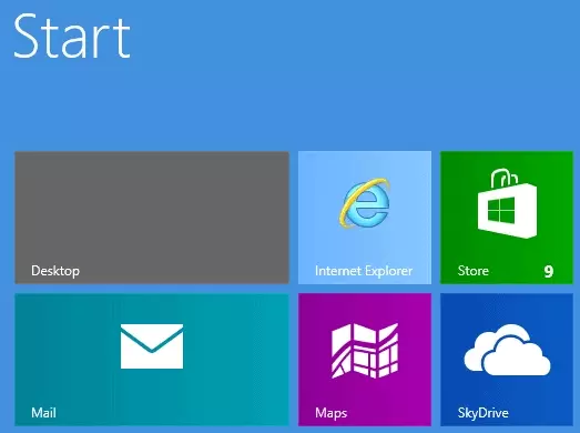 Aplikasi Windows 8 standar entuk nganyari sadurunge diluncurake