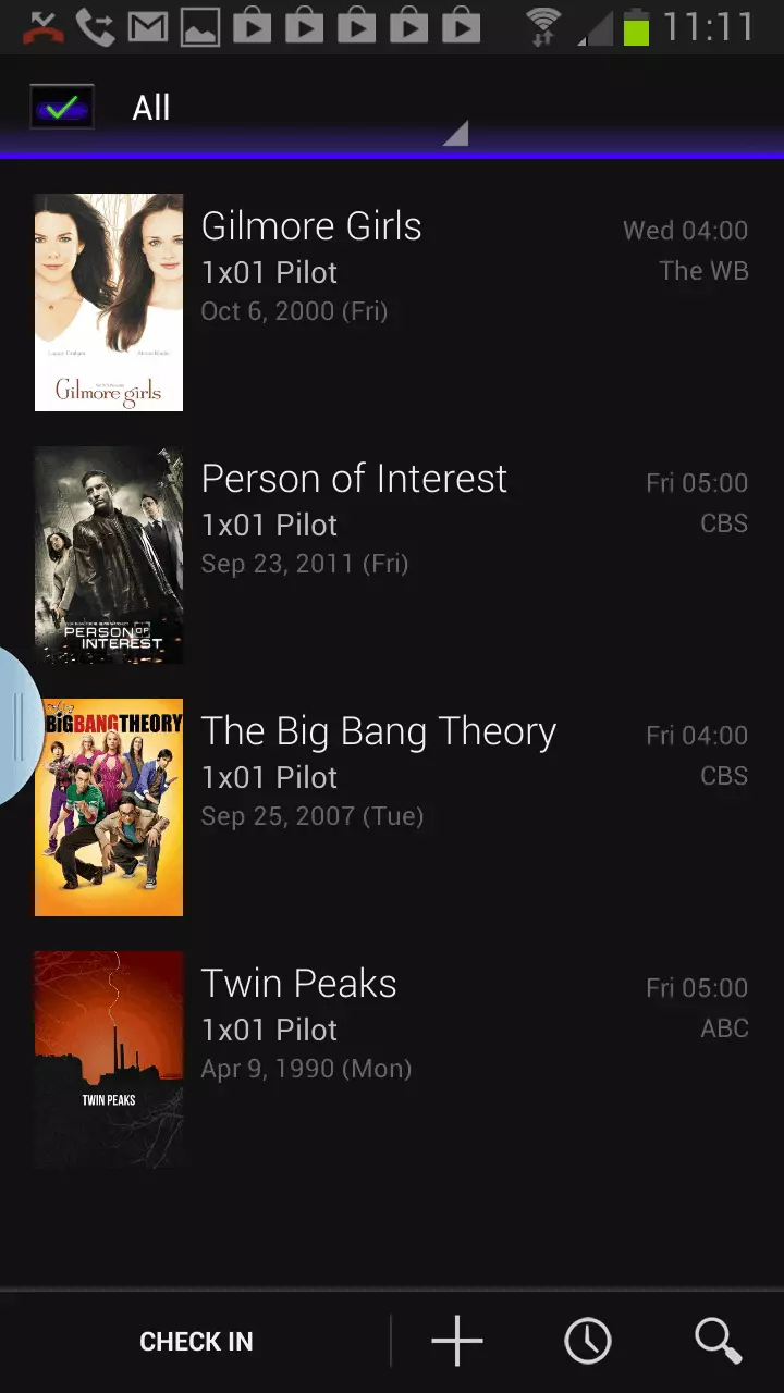 SeriesGuide X for Android で TV シリーズを追跡する