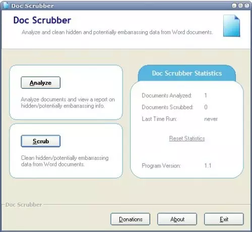 Microsoft Word Metadata Scrubber