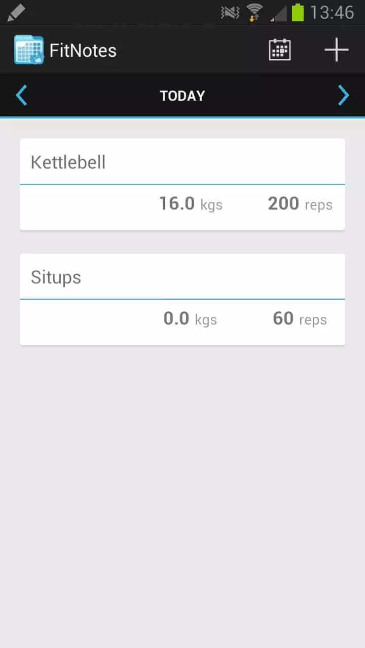 Pidä kuntosaliharjoituslokia FitNotes for Android -sovelluksella