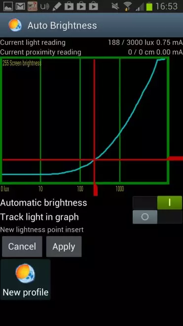 Android automatische helderheid