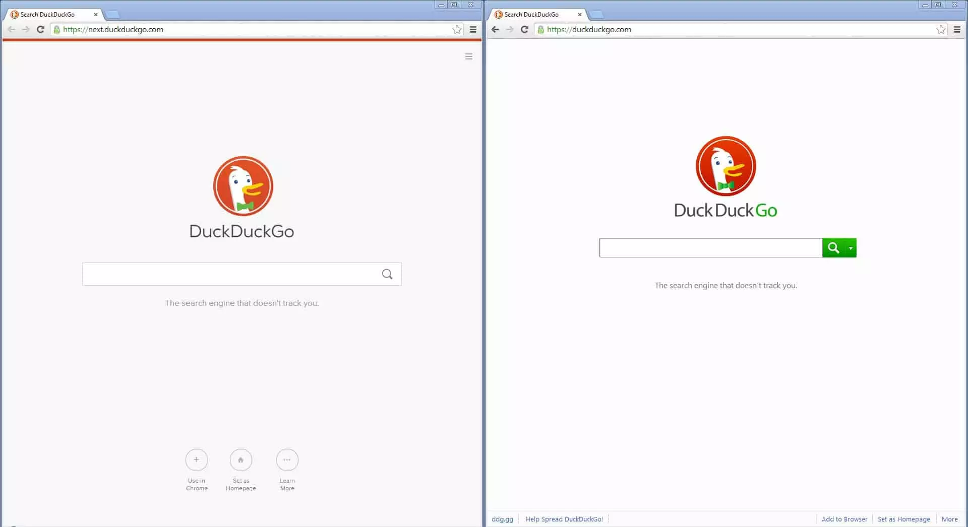 DuckDuckGo nrhiav rov tsim kho beta tam sim no nrog kev tshawb nrhiav duab thiab video