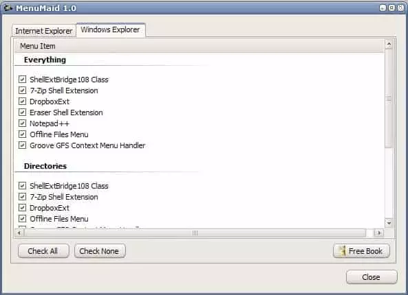 Windows Explorer Menu Editor