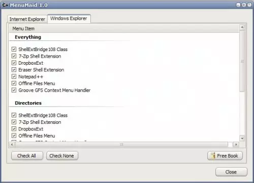 editor menu windows explorer