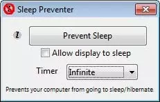 Sleep Preventer empêche votre PC de passer en mode d'économie d'énergie