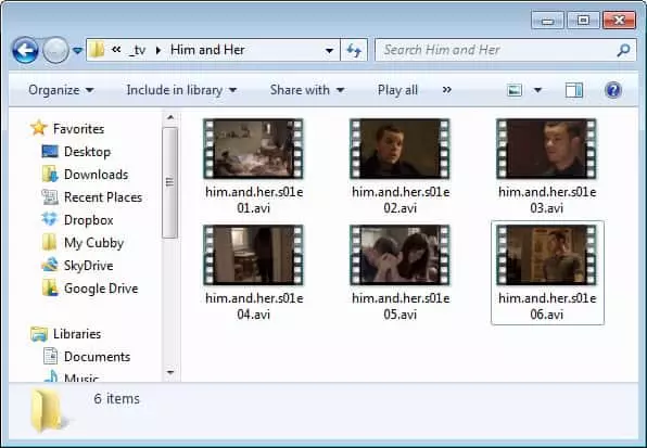 windows explorer thumbnails