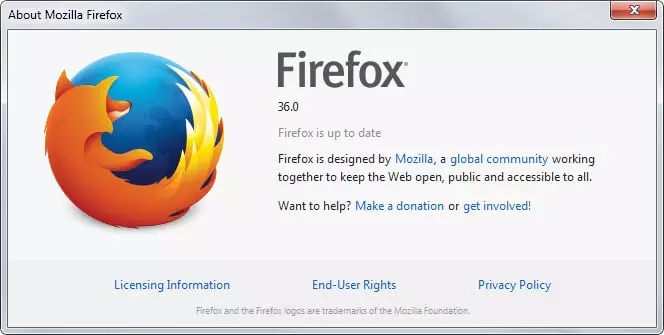 Firefox 36 Дізнайтеся, що нового