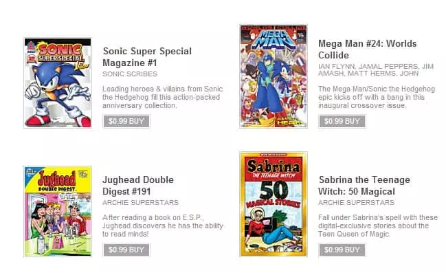 Google Play bonvenigas Archie-bildstriojn, ofertas enkondukan rabaton