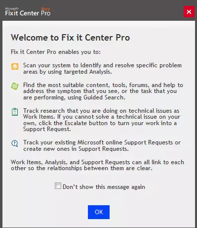 Fix It Center Pro සමඟින් Microsoft Support Requests හඹා යන්න
