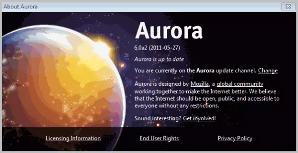 Firefox 6 Aurora