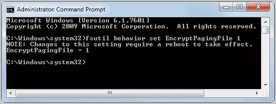 encrypt pagefile