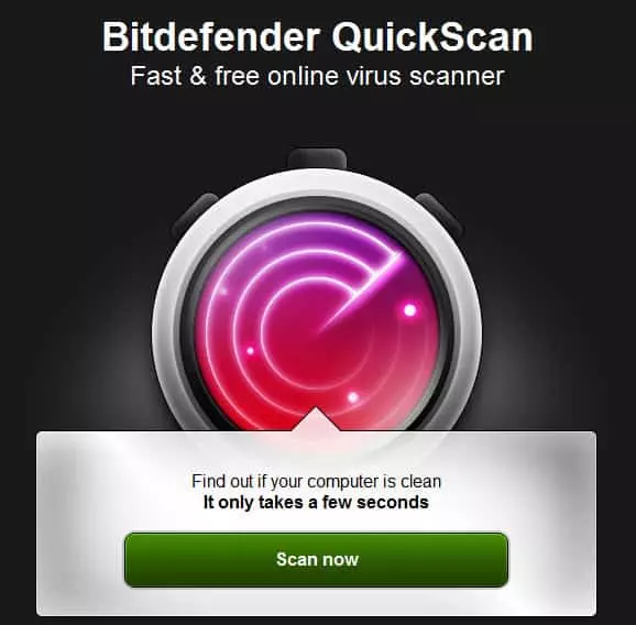 O le a le BitDefender QuickScan